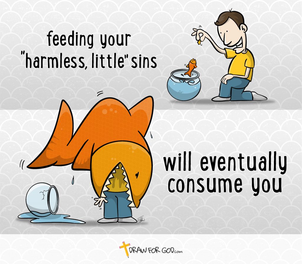 Feeding Your Sins - Christian Comics and Bible Comics