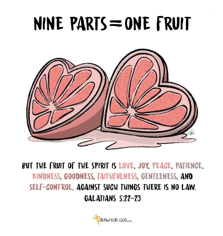 Fruit Of The Spirit - Christian Illustration - Draw For God