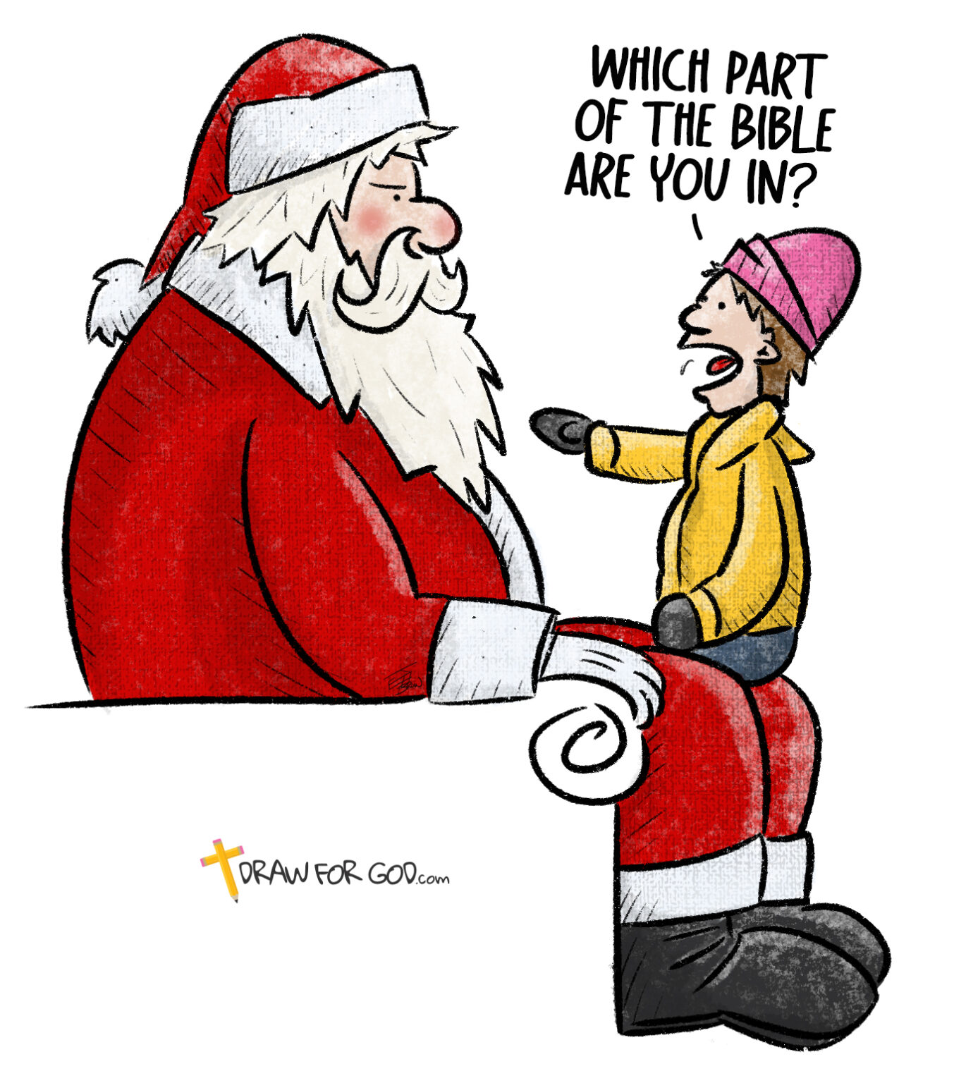 Santa Isn't In The Bible - Draw For God