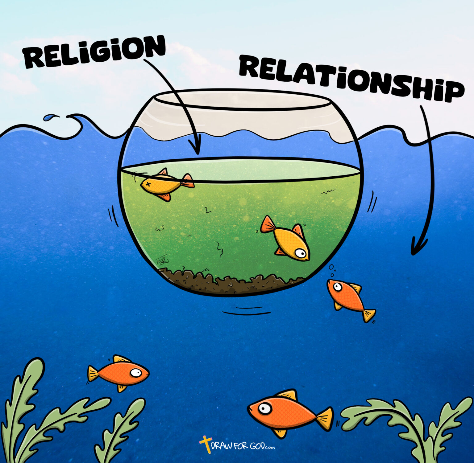 Religion vs Relationship - Draw For God